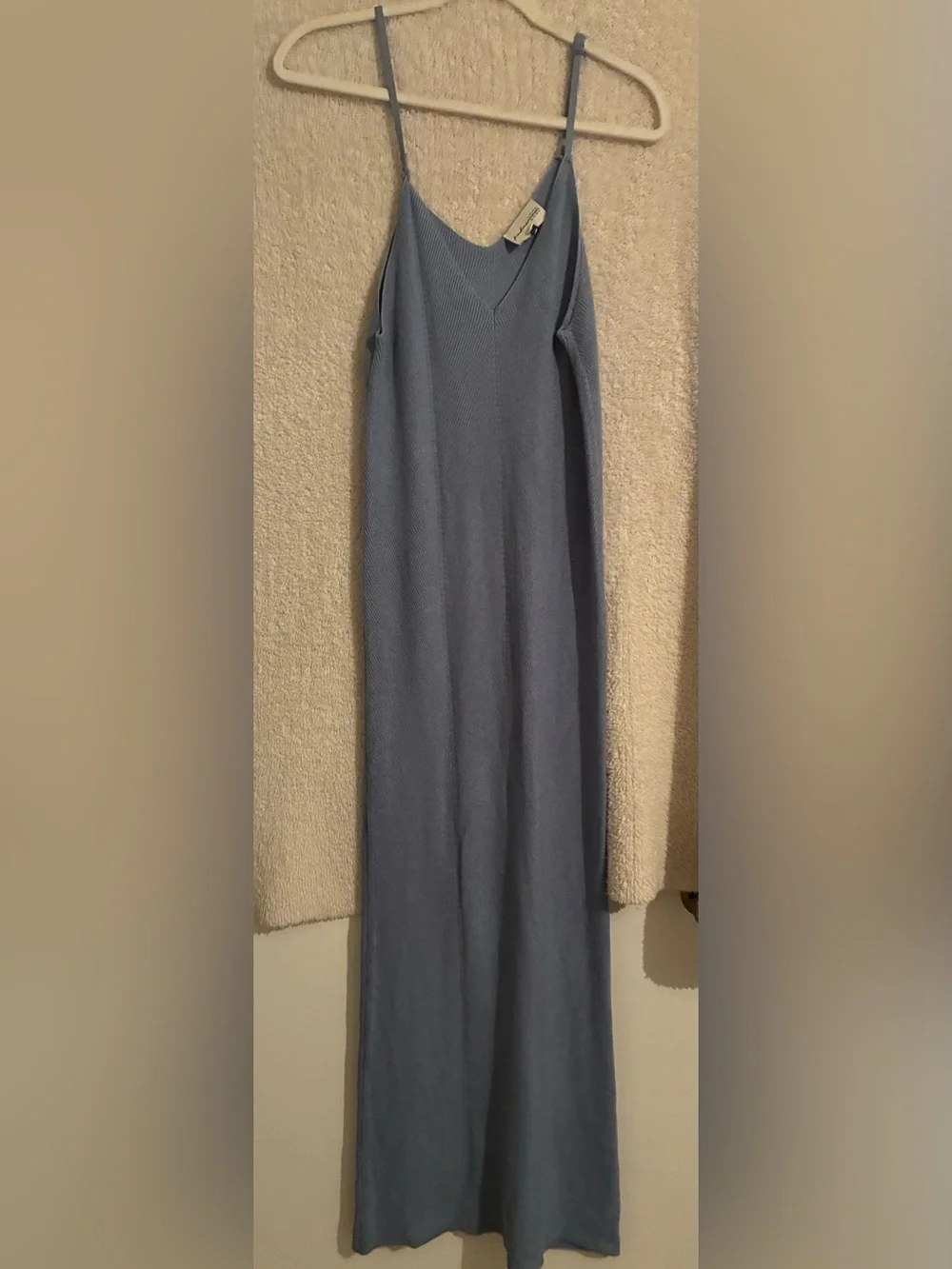 Freshman | Dresses | Cornflower Blue Slip Maxi Dress With Vneck | Poshmark
